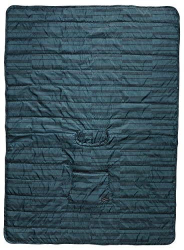 Therm-a-Rest Honcho Poncho Wearable Hoodie Blanket, Blue Print