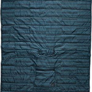 Therm-a-Rest Honcho Poncho Wearable Hoodie Blanket, Blue Print