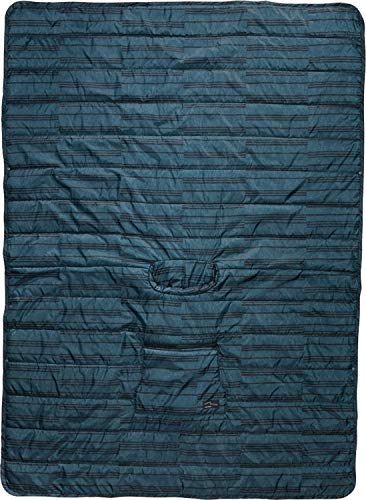 Therm-a-Rest Honcho Poncho Wearable Hoodie Blanket, Blue Print