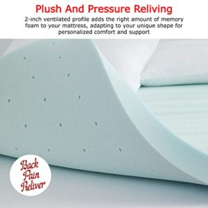 Empyrean Bedding Mattress Topper - 3 Inch Memory Foam Mattress Topper, Gel Infused Cooling Mattress Pad, California King Size.