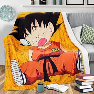 anime blankets characters super soft flannel throw blanket 50"x60" warmth shaggy blanket for couch bed