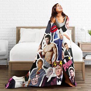 Blanket Jensen Ackles Soft and Comfortable Warm Fleece Blanket for Sofa,Office Bed car Camp Couch Cozy Plush Throw Blankets Beach Blankets