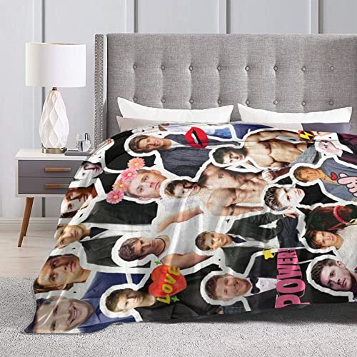 Blanket Jensen Ackles Soft and Comfortable Warm Fleece Blanket for Sofa,Office Bed car Camp Couch Cozy Plush Throw Blankets Beach Blankets