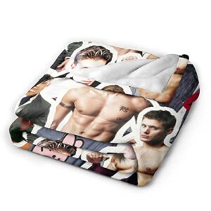 Blanket Jensen Ackles Soft and Comfortable Warm Fleece Blanket for Sofa,Office Bed car Camp Couch Cozy Plush Throw Blankets Beach Blankets