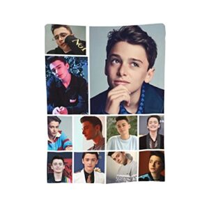 Noah Schnapp Soft Warm Flannel Fleece Blanket All Season Throw Blankets for Bed Couch Living Room 80"x60"