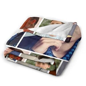 Noah Schnapp Soft Warm Flannel Fleece Blanket All Season Throw Blankets for Bed Couch Living Room 80"x60"