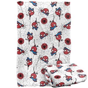 marvel spiderman kawaii silky touch super soft throw blanket 36" x 58"