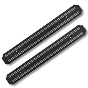 magnetic knife holder for wall (15 inch x set of 2) magnetic knife strip -strong powerful knife rack storage display home organizer -securely hang your knives on a multipurpose kitchen bar -sumpri