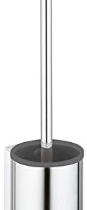 Keuco Plan Toilet Brush Set - Polished Chrome with Black Insert and Brush - 14972010200