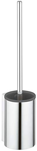 Keuco Plan Toilet Brush Set - Polished Chrome with Black Insert and Brush - 14972010200