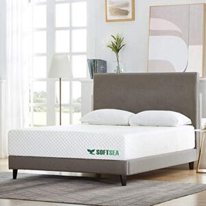 softsea 12 inch medium firm memory foam mattress full size, comfort body support, bed in a box