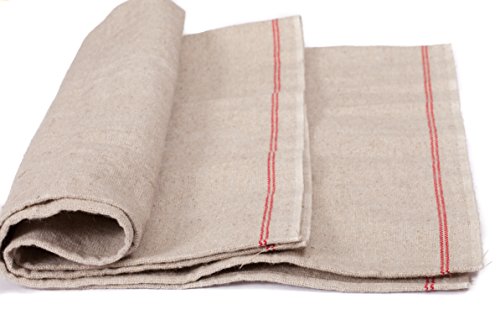 Saint Germain Bakery Premium Professional Bakers Extra Large Couche 35"x26" from France - Heavy Duty Proofing Cloth 100% Natural Flax Linen