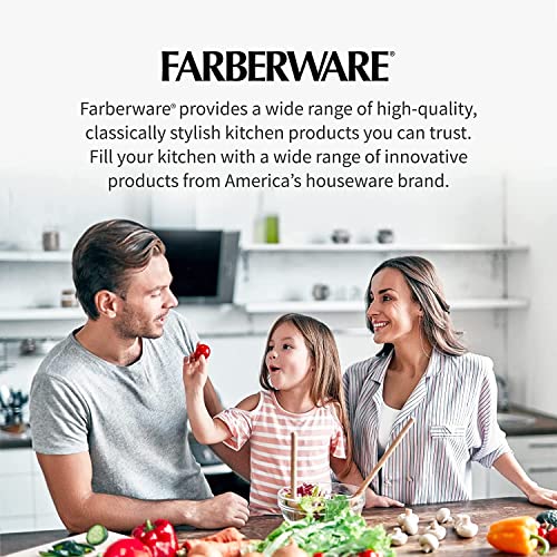 Farberware Edgekeeper 8-Inch Forged Triple Riveted Chef Knife with Self-Sharpening Blade Cover, High Carbon-Stainless Steel Kitchen Knife with Ergonomic Handle, Razor-Sharp Knife, Black