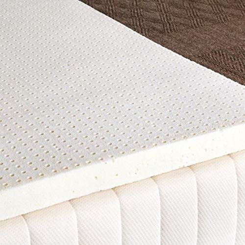 Organic Latex Mattress Topper 3" Inch, Queen Size - Firm [GOTS & GOLS Certified] Organic Cotton Cover Protector - Durable and Luxurious