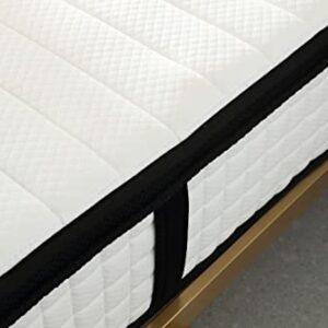 12 Inch, Full XL, Gel Memory Foam and Pocket Spring Hybrid Mattress Medium-Firm Supportive & Pressure Relief