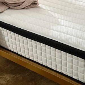 12 Inch, Full XL, Gel Memory Foam and Pocket Spring Hybrid Mattress Medium-Firm Supportive & Pressure Relief