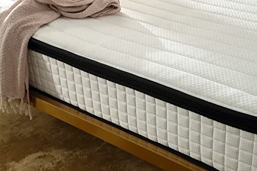 12 Inch, Full XL, Gel Memory Foam and Pocket Spring Hybrid Mattress Medium-Firm Supportive & Pressure Relief