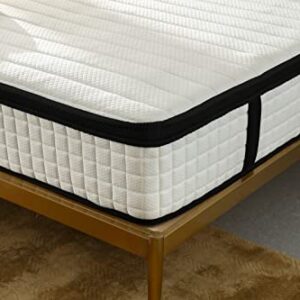 12 Inch, Full XL, Gel Memory Foam and Pocket Spring Hybrid Mattress Medium-Firm Supportive & Pressure Relief