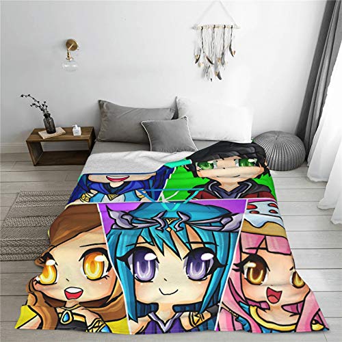 The Krew Its-Funneh All Protagonists Blankets Super Soft Warm Faux Fur Throw Blanket -Ultra-Soft Micro Fleece Blanket Twin, Warm, Lightweight, Pet-Friendly, Throw for Home Bed, Sofa & Dorm