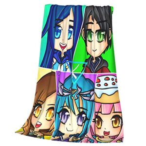 The Krew Its-Funneh All Protagonists Blankets Super Soft Warm Faux Fur Throw Blanket -Ultra-Soft Micro Fleece Blanket Twin, Warm, Lightweight, Pet-Friendly, Throw for Home Bed, Sofa & Dorm