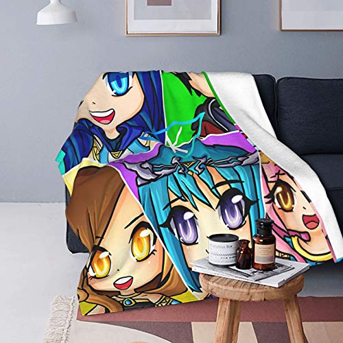 The Krew Its-Funneh All Protagonists Blankets Super Soft Warm Faux Fur Throw Blanket -Ultra-Soft Micro Fleece Blanket Twin, Warm, Lightweight, Pet-Friendly, Throw for Home Bed, Sofa & Dorm