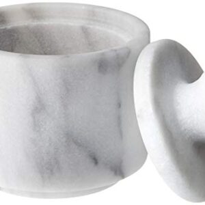 Fox Run Marble Salt Cellar, White 3" x 3"