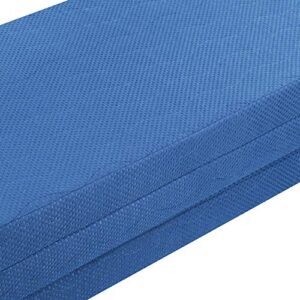 Sleeplace SVC04TM02F 4 inch Tri Folding Topper，Blue，Full