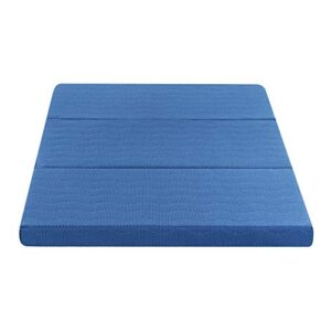 Sleeplace SVC04TM02F 4 inch Tri Folding Topper，Blue，Full