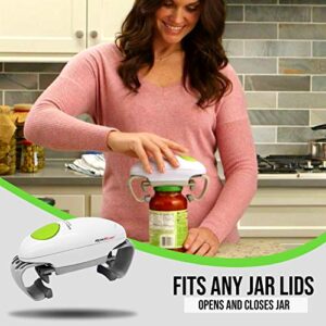 Robotwist Jar Opener, Automatic Jar Opener, Deluxe Model with Improved Torque, Robo Twist Kitchen Gadgets for Home, Electric Handsfree Easy Jar Opener – Works on All Jar Sizes, As Seen on TV