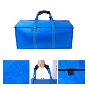 Generic Moving Bags, Storage Totes, Extra Large Packing Bags with Strong Handles and Zippers for Moving, Travelling, College Dorm, Camping, Christmas Decorations Storage, Bedroom Closet(6)