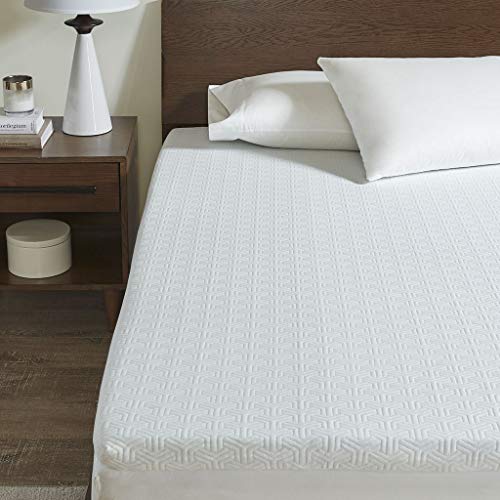 Sleep Philosophy Gel Infused Memory Foam Mattress Topper Luxurious Hypoallergenic All Season Enhanced Bed Support, King(2" Thick), Removable 3M Cover