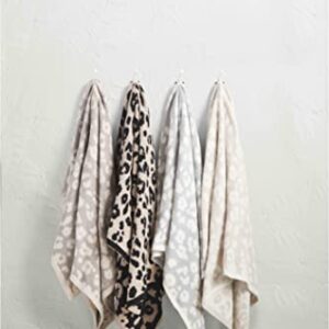 Mud Pie womens Mud Pie Leopard Blanket, 16.8" x Wearable Blanket, Gray, One Size US