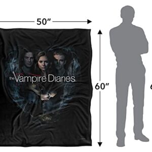 Vampire Diaries Hearts Desire Officially Licensed Silky Touch Super Soft Throw Blanket 50" x 60"