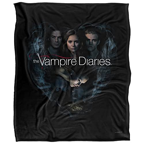 Vampire Diaries Hearts Desire Officially Licensed Silky Touch Super Soft Throw Blanket 50" x 60"