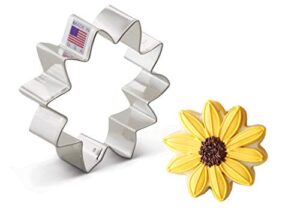 sunflower cookie cutter 3.5" made in usa by ann clark