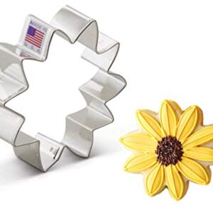 Sunflower Cookie Cutter 3.5" Made in USA by Ann Clark