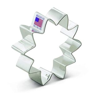 Sunflower Cookie Cutter 3.5" Made in USA by Ann Clark