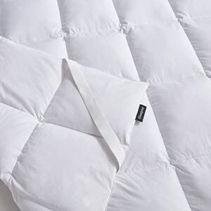 Beautyrest Tencel/Cotton Blend Featherand White Down Fiber Matress Topper with Elasticized Anchor Bands