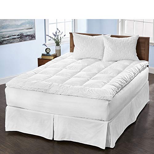 Generic Premium Featherbed Topper Twin Cotton,Feather White