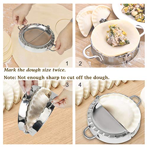 PAMISO Large Empanada Maker, 6 inch Stainless Steel Empanada Press, Pastry Tools, Pocket Pie