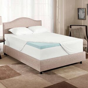 novaform comfortluxe gel memory foam mattress topper full