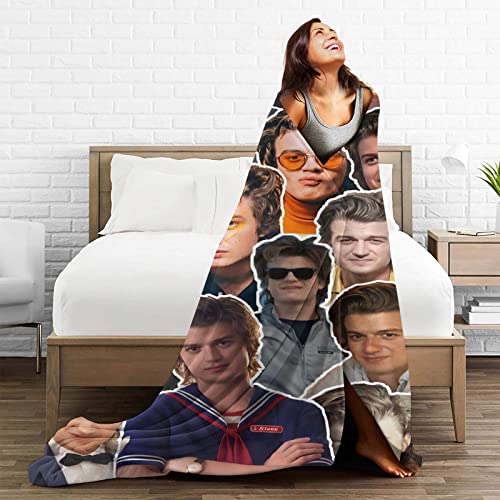 Joe Keery Blanket Soft Comfy Warm Fleece Blanket for Couch Office Camp Bed Car Couch Beach Cozy Plush Blanket 60"X50"