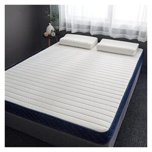 QQCC Mattress Topper Latex Mattress Thicken 6/ 10cm for Family Tatami King Twin Full Size Bedroom Hotel Bed Mat Dedicated (Color : Grey, Size : Thickness 6cm)