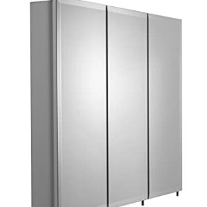 Croydex Texoma Tri-View, Surface Mount Medicine Cabinet, 36W x 30H, White Steel