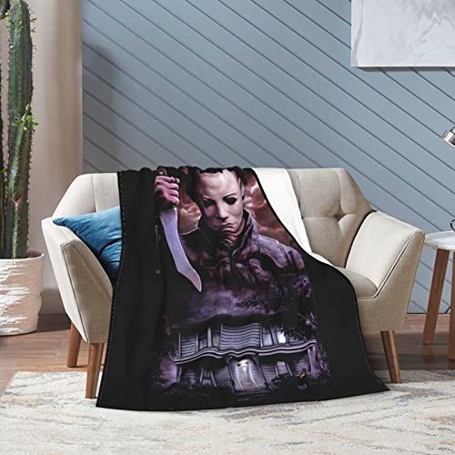 Fleece Blanket Throw Lightweight Blankets for Sofa Couch Bed Camping Travel Super Soft Cozy Throws All Season 50"x40"