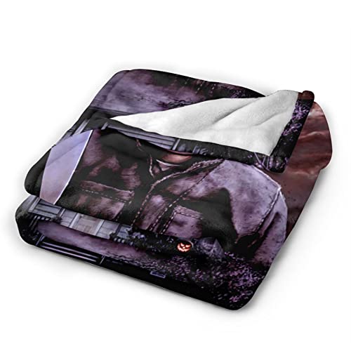 Fleece Blanket Throw Lightweight Blankets for Sofa Couch Bed Camping Travel Super Soft Cozy Throws All Season 50"x40"