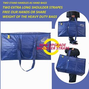 AlexHome Easy Moving Bags Heavy Duty,8 Pack,Zip Top,Surround Handles.