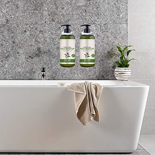 666 Shower Gel Bottle Holder Rack Bracket for Bathroom Wall Self-Adhesive Mounted，Adjustable Shampoo Bottle Rack Shelf,Hand Sanitizer Bottle Rack Holder-3 Pack