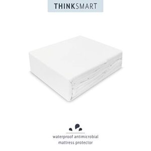 SensorPEDIC ThinkSmart Dorm Essentials 4-Piece Bundle Topper, Mattress Protector, Bed Pillow, and Laundry Duffle Bag, Twin, White