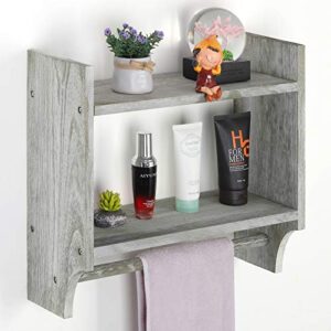 bathroom towel rack bathroom shelf with towel bar towel racks for bathroom wall mounted bathroom cabinets organizer with towel shelf, olive green